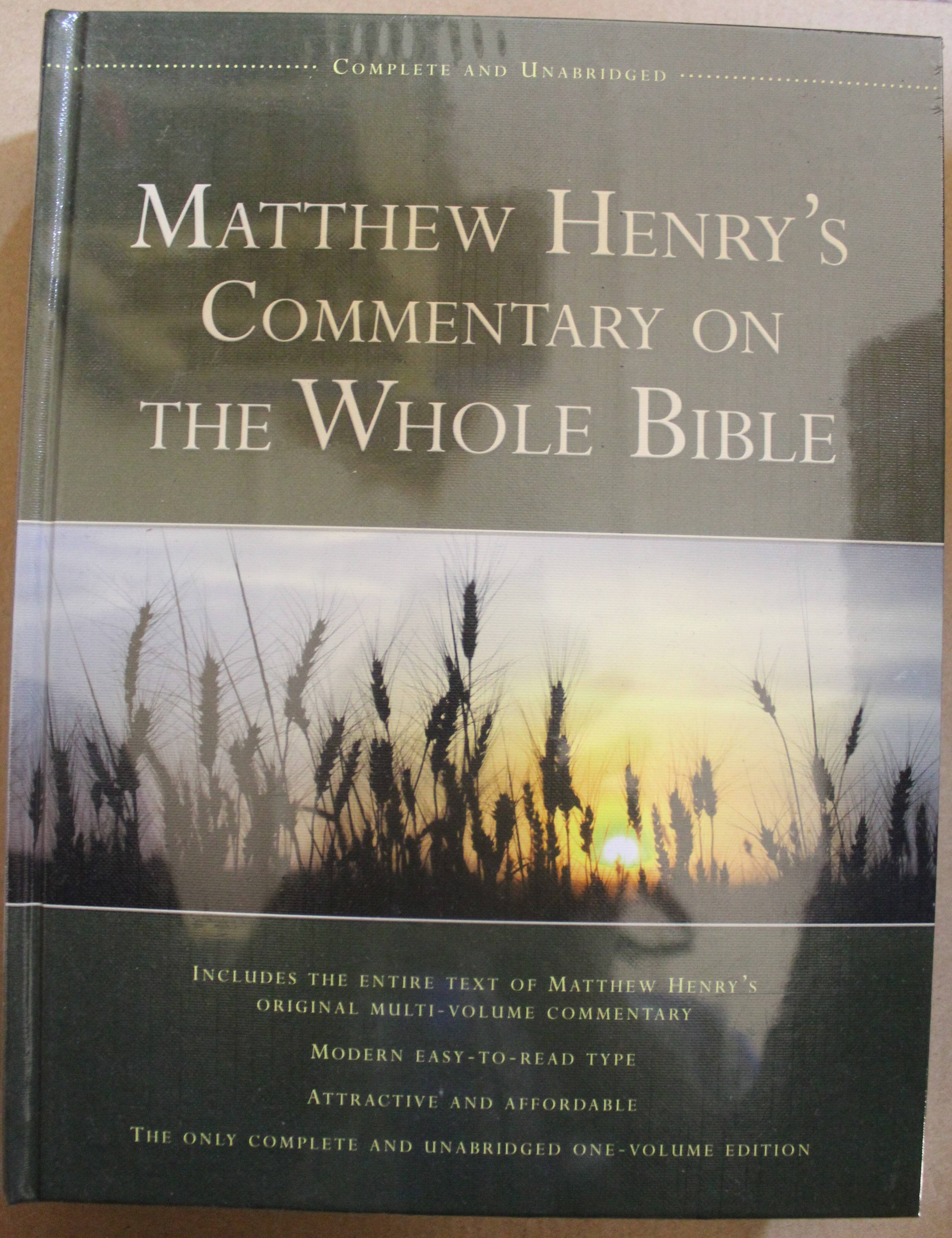 Matthew Henry's Commentary of the Whole Bible | Bible Society of Ghana